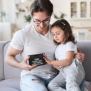 Father's Day Gifts from Daughter Son Wife Kids, Funny Fathers Day Dad Gifts for Dad Step Dad Bonus Dad New Dad Grandpa Men Gifts, Daddy Gift Ideas Gag Cool Gifts for Dads, Happy Fathers Day Candle