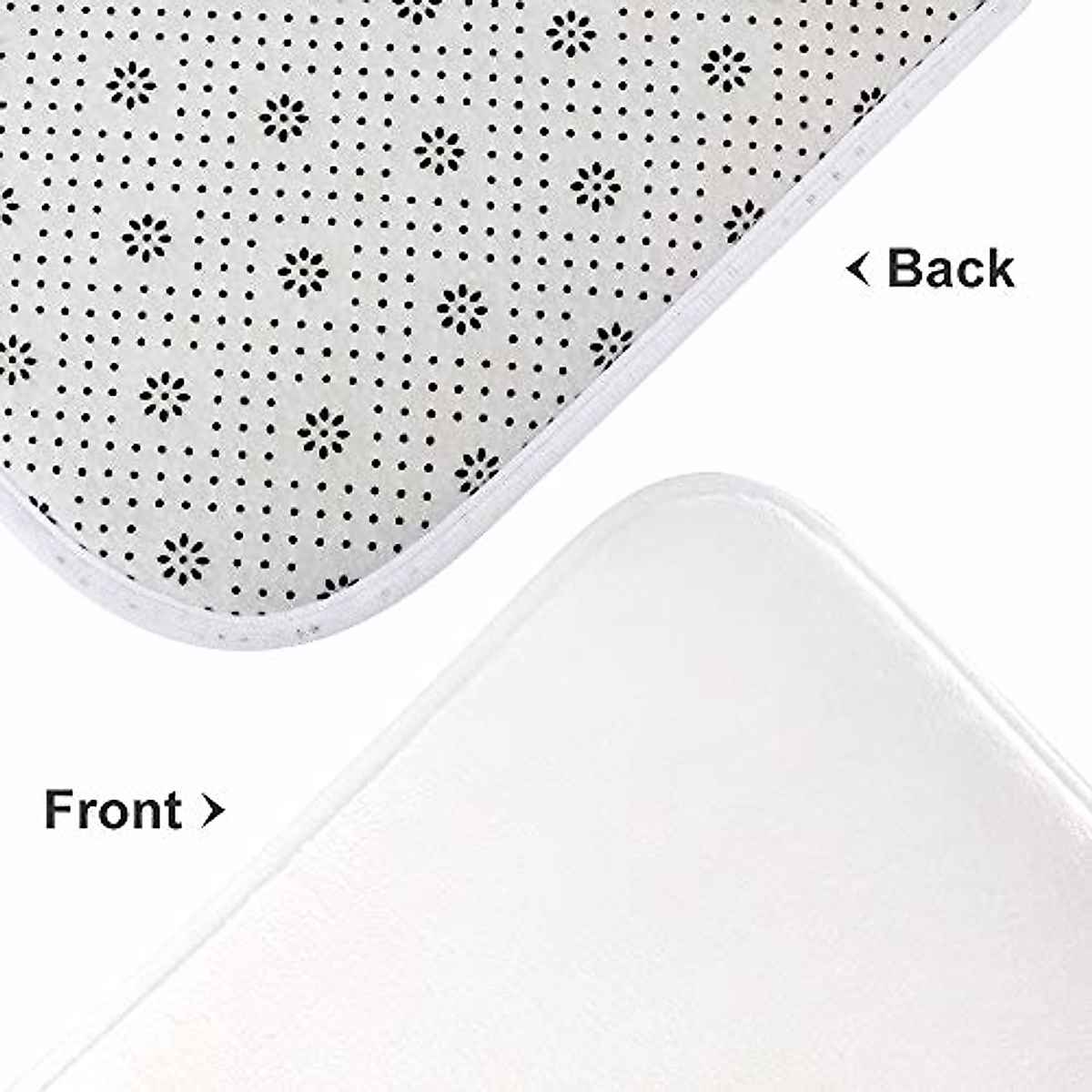 3 Piece Bathroom Rugs Set with Anti-Skid Bottom Yellow Brick Road Machine Wash Bath Rugs Included Bath Mat U-Shaped Contour Mat Lid Toilet Cover