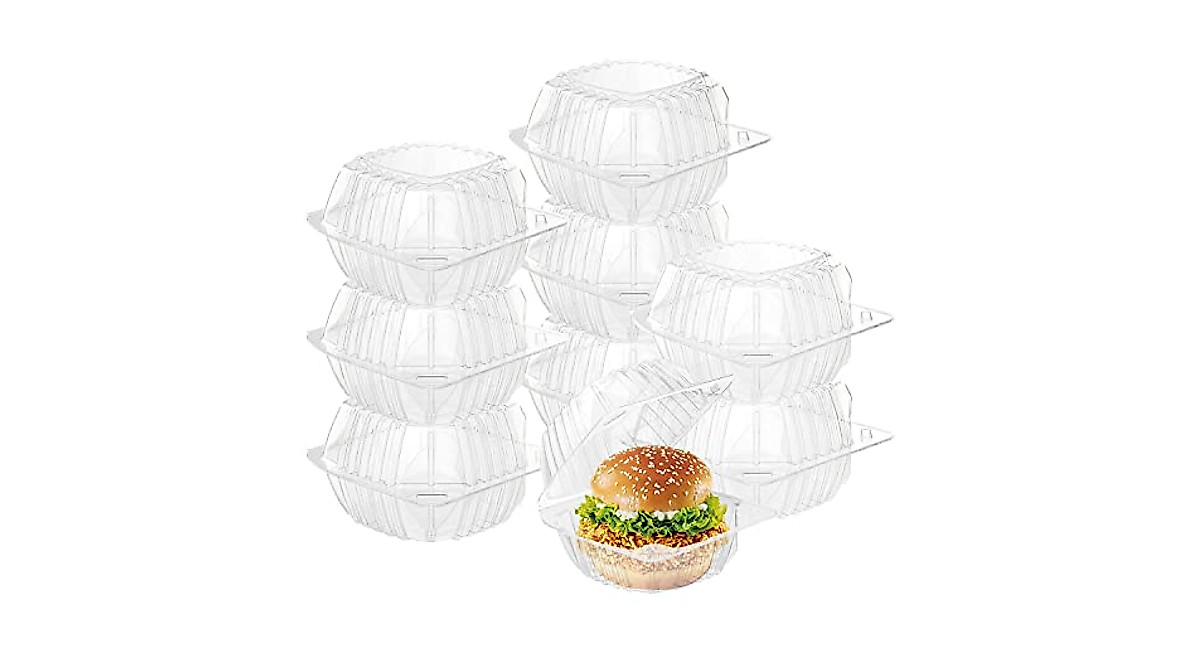 BallHull 100 Clear Hinged Take Out Food Containers