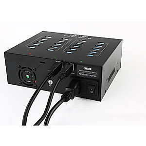 UHPPOTE A-213 Industrial Grade USB 3.0 Hub 20 Port High Speed Data Transfer