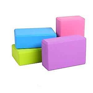 4 Pcs High Density EVA Foam Bricks Yoga Foam Exercise Blocks (4 Pcs)
