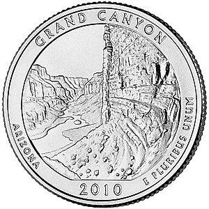 2010 P & D Satin Finish Grand Canyon Arizona National Park NP Quarter Choice Uncirculated US Mint 2 Coin Set