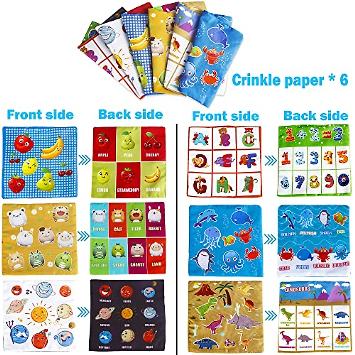 Lolakee Baby Tissue Box Magic Tissue Box Baby Toy Montesori Square Sensory Toys Pull Tissues Activities Gift with Soft Dance Scarves Juggling Scarfs for Toddler, Infants and Kids