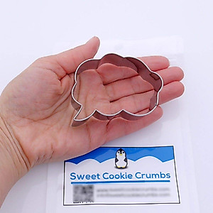 Sweet Cookie Crumbs Dialog Cloud Cookie Cutter- Stainless Steel