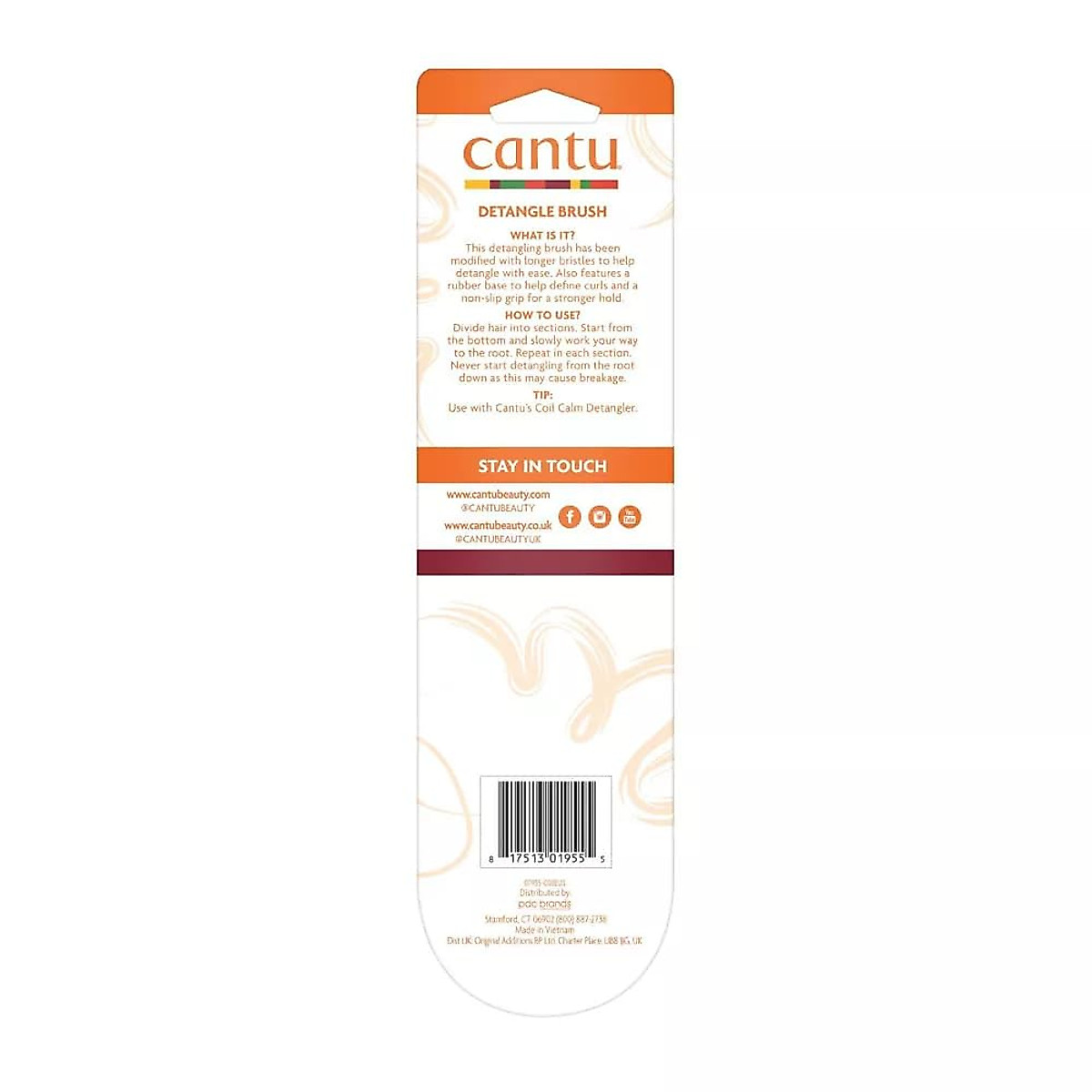 CANTU Detangle BrushDetangle Sturdy Wash Day Brush (packaging may vary)