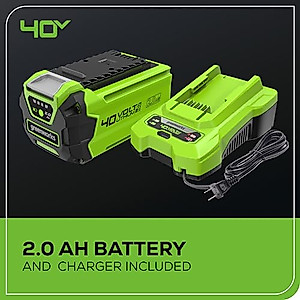 Greenworks 40V (3 Gallon) Cordless Wet / Dry Shop Vacuum + Accessories, 2.0Ah Battery and Charger Included