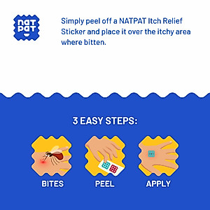 NATPAT BUZZPATCH Magic Patch Itch Relief Patches - 30 Patches - Natural Patch - The Original Natural Itch Patch for Itch Relief - Insect Bite Patch for Mosquitos, Ticks, Midges, Sandflies