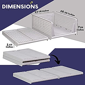 Bee Neat Plastic Stackable Storage Drawers and Closet Storage Bins for Clothes, Food, Snacks, Vegetables and Toys - Plastic Closet Organizer & Drawers for Storage Organizer - 2 Pack Large - White