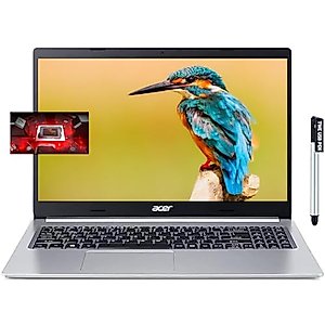 acer Aspire 5 A515-45 Slim Laptop, 15.6" (1920x1080) FHD IPS Display, AMD Ryzen 5 5500U, 6-Core,AMD Radeon Graphics, 16GB RAM 512GB SSD, Windows 11 Home, TWE 16GB Pen