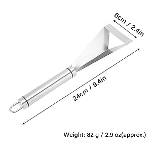 QFC Fruit Carving Knife, Stainless Steel Antislip Channel Knife Tool, V Shape Fruit Carving Tool Kitchen Accessories, Food DIY Carving Mold Tool for Home Kitchen (2PCS)