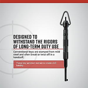 ASP Swivel Tactical Handcuff Key, Security Professional and Police Gear and Equipment, Knurled Grip