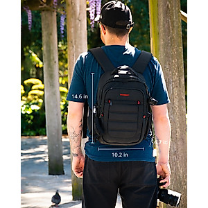 BAGSMART Camera Bag, DSLR SLR Small Camera Backpack Fits 13 Inch Laptop, Anti-theft Photography Backpacks with Rain Cover, Tripod Holder, Black