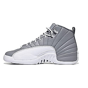 Jordan Boy's Air Jordan 12 Retro (Big Kid) Stealth/White/Cool Grey 4 Big Kid M