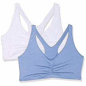 Hanes womens X-temp Comfortflex Fit Pullover Mhh570 2-pack bras, Heather Grey/Denim Jacket Blue Heather, 3X-Large US
