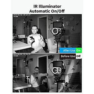 LONNKY 8-LED IR Illuminator, 90 Degree Wide Angle, 100Ft Range, White