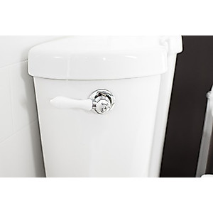 Toilet Handle Replacement Flush Lever - by LDR Global, Repair Replace Tank Flush Handles with Matching Bath Decor Parts, Universal Mount Fits Front Side and Angle Mounts