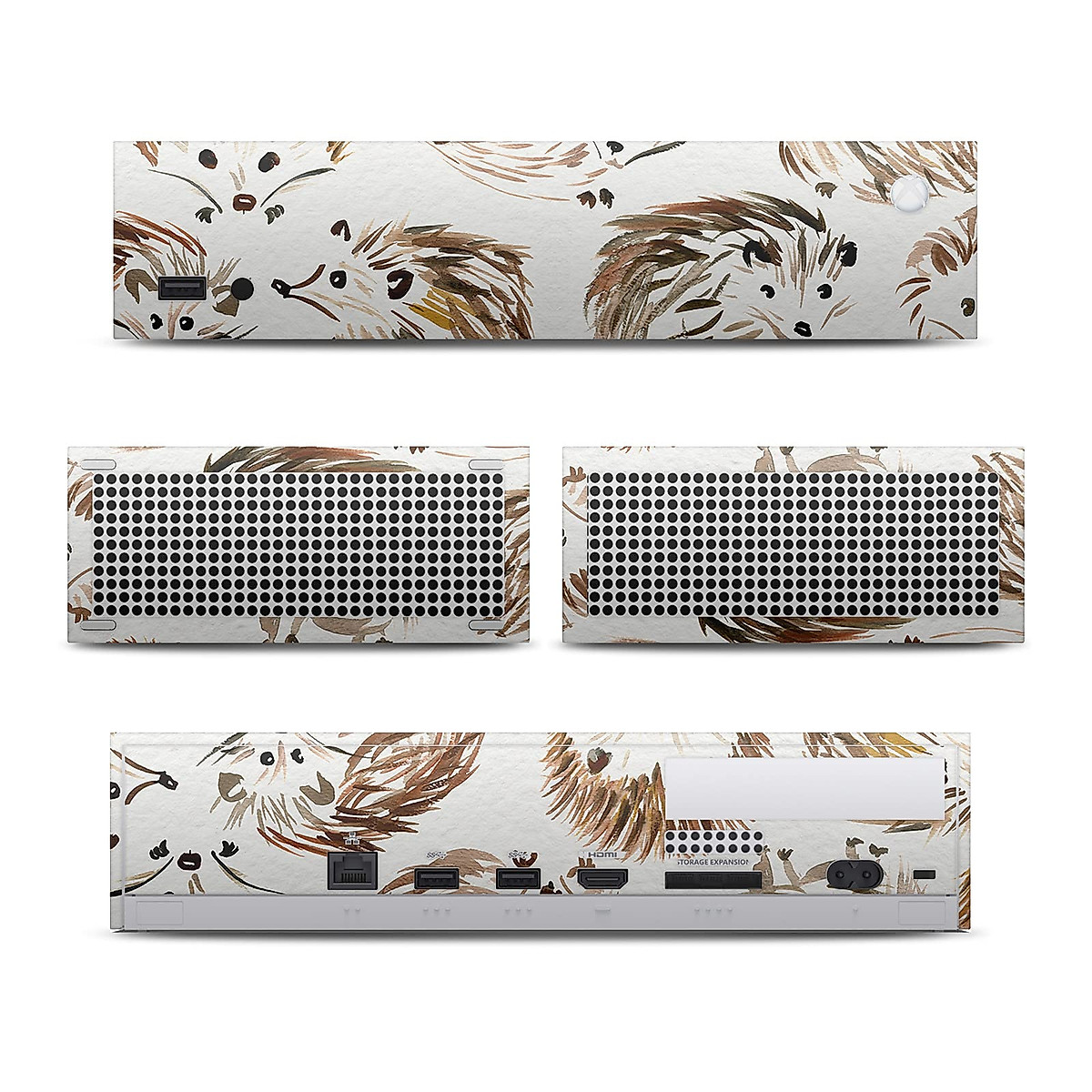 Head Case Designs Officially Licensed Cat Coquillette Hedgehogs Art Mix Vinyl Sticker Gaming Skin Decal Cover Compatible With Xbox Series S Console and Controller Bundle