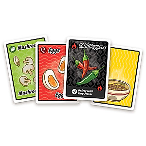 Mixlore Ramen Fury Card Game | Take-Out Themed Strategy Game | Fun Family Game for Adults and Kids | Ages 8+ | 2-5 Players | Average Playtime 30 Minutes | Made