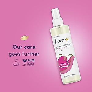 Dove Non-Aerosol Hairspray Gloss & Control for Extra Strong Hold Hairspray Protects Against Damp or Humid Conditions 9.25 oz