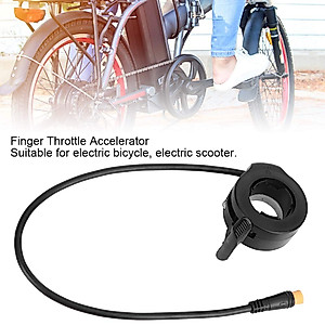 Electric Scooter Thumb Throttle, EBike Speed Control Finger Throttle Accelerator with Waterproof Connector for Electric Scooters EBike