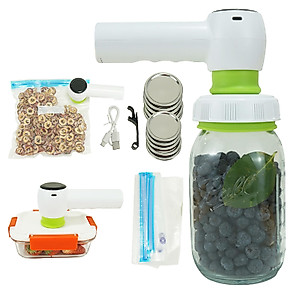 MINLUBAOLUO Handheld Vacuum Sealer For Food Storage, Electric Mason Jar Vacuum Sealer Kit