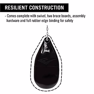 Everlast HydroStrike Water Bag, 100 lb, Black, P00000657