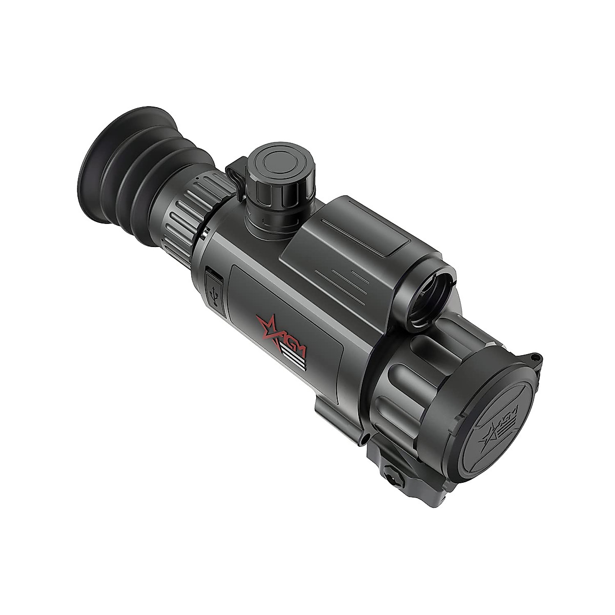 AGM Global Vision Varmint LRF TS35-384 Thermal Rifle Scope with Laser Rangefinder High Sensitivity 12um Thermal Scope 384x288 (50 Hz) 35 mm Lens Thermal Riflescope with Laser Range Finder, Wi-Fi, 16GB