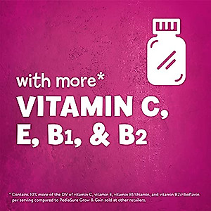 PediaSure Grow & Gain with 2âââ€š¬ââ€ž¢-FL HMO Prebiotic, Kids Nutrition Shake, Vitamins C, E, B1, B2, Non-GMO, Vanilla, Bottle, 8 Fl Oz, 24 Count