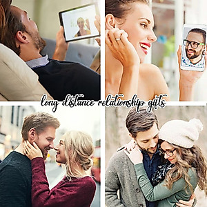 LParkin Miss You Gifts for Women Men Her I Love You More Than The Miles Between Us Long Distance Relationship Boyfriend Girlfriend Just Because Gifts for Women State Keychain