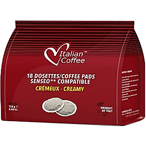 Italian Coffee pads compatible with Senseo machines (3 Flavors mix, 54 pads)