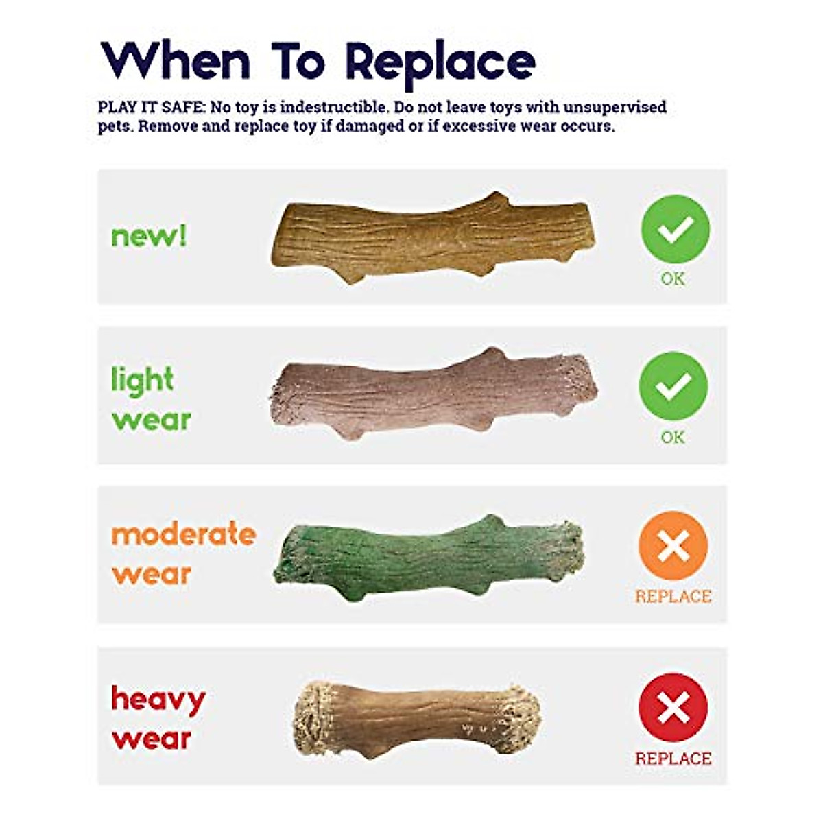 Petstages Dogwood Flip and Chew Bone, Medium