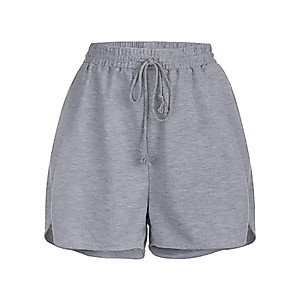 NC High Waist Shorts for Women Lounge Activewear Yoga Workout Casual Shorts, Womens Summer Elastic Pants with Pockets