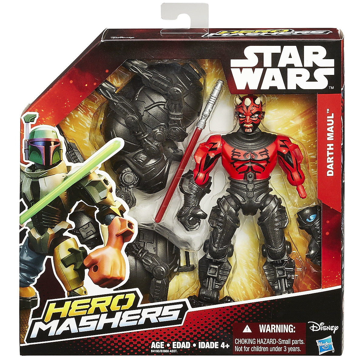 Star Wars Hero Mashers Deluxe Clone Wars Darth Maul With Gear Action Figure