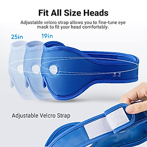 Gel Eye Mask Reusable Cooling Eye Mak with Eye Holes, Cold Eye Sleep Mask for Women Men, Eye Ice Pack Cold Eye Compress for Puffy Eyes Migraine Headache, Stress Relief, Dry Eyes Dark Circles