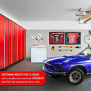 Crosley American Tribute 7cf Mini Deep Chest Freezer: Small & compact w/USA flag bunting outside lid. The best 4 garage, apartment, dorm, bar, bedroom, ice cream, frozen food & big family meat packs