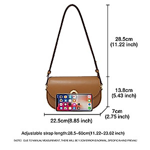 FOXLOVER Mini Cow Leather Crossbody Bag for Women Stylish Shoulder Bag Ladies Messenger Bags Purse and Handbag