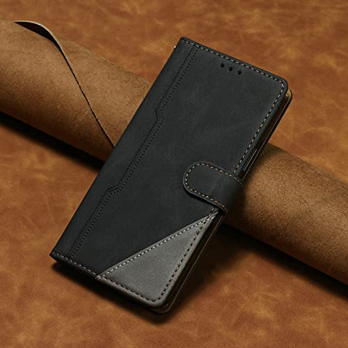 Smartphone Flip Cases Compatible with Oppo Reno 6Pro 5G Case, Reno 6Pro 5G Wallet Case Slim PU Leather Phone Case Flip Folio Leather Case Card Holders Shockproof Protective Case with Wrist Strap Flip