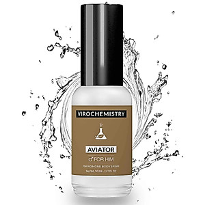 VIROCHEMISTRY Pheromones to Attract Women for Men (Aviator) - Exclusive, Ultra Strength Organic Fragrance Body Cologne Spray - 1 Fl Oz (Human Grade Pheromones to Attract Women)