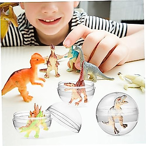 Eater Ornaments Balls 500 pcs Multi-Purpose to-y Vending Hidden Twisting Container Decorative Inch/Bauble Favor Holiday Bulk Transparent Prizes Eater Xcm Empty