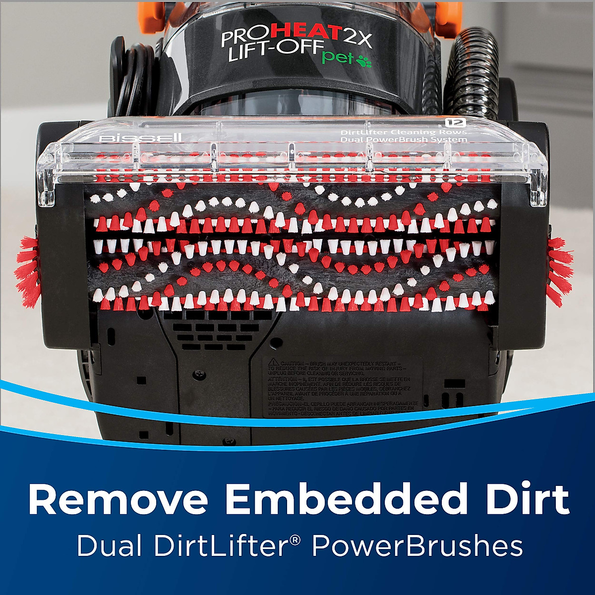 BISSELL 2-in-1 ProHeat 2X Lift-Off Pet: Portable Spot & Stain Cleaner + Full Size Carpet Cleaner, Car/Auto Detailer, 15651