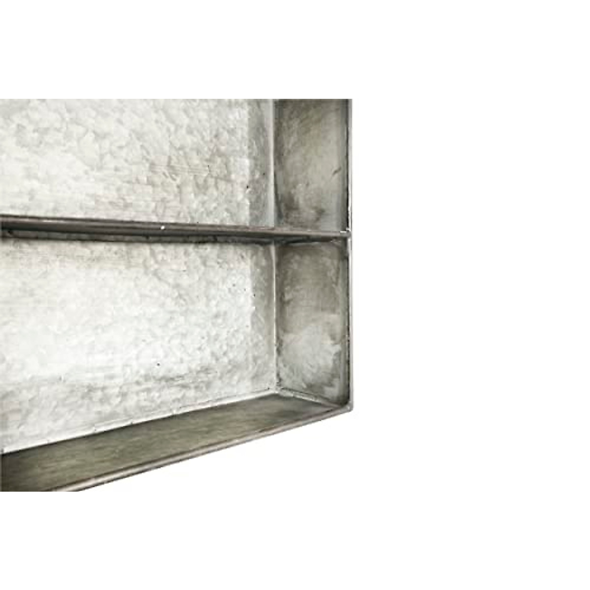 Creative Co-Op Distressed Grey Metal 6 Tier Wall Shelf