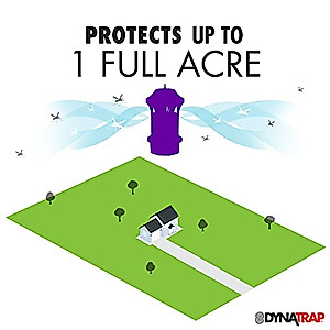 DynaTrap DT1775 Large Mosquito & Flying Insect Trap – Kills Mosquitoes, Flies, Wasps, Gnats, & Other Flying Insects – Protects up to 1 Acre