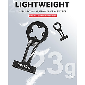 towild AS80 Bike Computer Mount for Road Bike Aero Integrated Handlebar Out Front Mount Aluminium Alloy Compatible with Garmin,Wahoo,and Bryton with GoPro Action Camera Bike Light