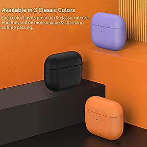 AirPods 3 Leather Case Cover, Docco Jette Fully-Wrapped Italian Genuine Leather Case for Apple AirPods 3,Supports Wireless Charging Front LED Visible