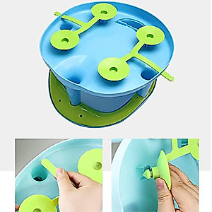 CAM2 Baby Bath Seat Non-Slip Infants Bath tub Chair with Suction Cups for Stability, Newborn Gift, 6-18 Months (Blue)…