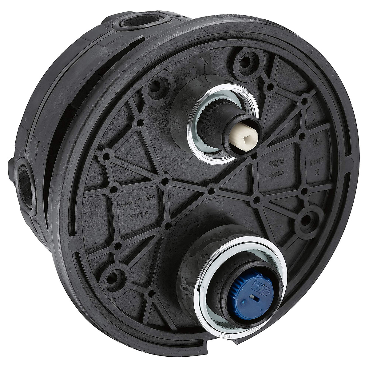 GROHE 14060000 Aquadimmer Stop Ring for Shared Function, Starlight Chrome