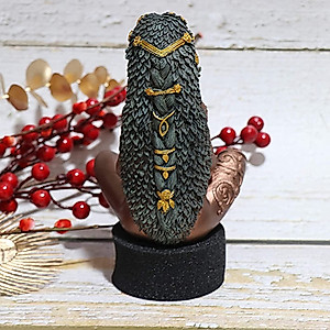 Millennial Gaia Statue Mother Earth Art Statue Resin Figurine for Home and Garden Decor(Mother Earth-5.9" 3.9" 3.35")