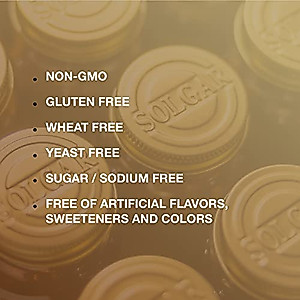 Solgar Yeast-Free Selenium 100 mcg - 100 Tablets - Supports Antioxidant & Immune System Health - Non-GMO, Gluten Free, Dairy Free, Kosher - 100 Servings