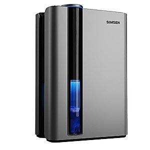 SIMSEN 95oz Dehumidifiers for Home, 720 sq ft Quiet Dehumidifier with Reusable Filter and Ionizer, Small Dehumidifier with Drain Hose, Dehumidifiers for Bedroom Bathroom Basements Closet RV