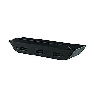 USB Multi Port Desktop Power Station QC3.0 Powered USB Hub Fast Charging 3 Port Desk Mounted Multi Charger (QuickCharge 3.0) Desktop Power Station - Compatible with All LG and Samsung Models (36W)